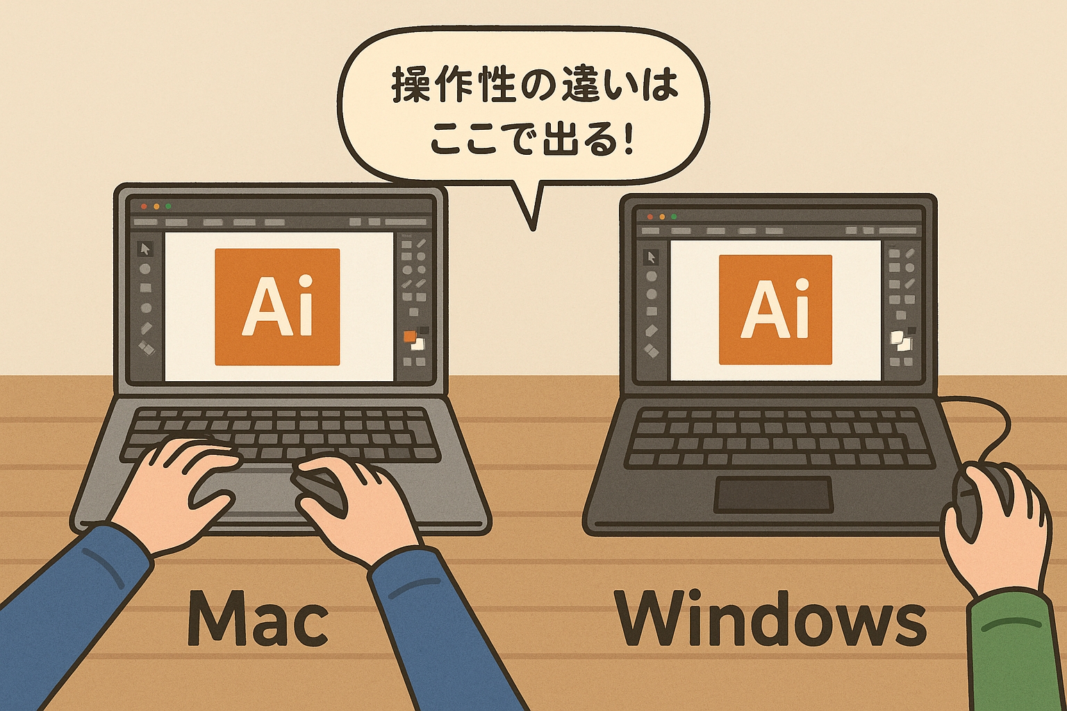 IllustratorはMacとWindowsどっちが正解？デザイナーが本音で選ぶ理由と違いを徹底比較！｜新潟の印刷会社
